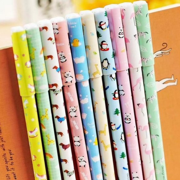 Office | Colorful Gel Pen Set 1 Piece Colored Ink Gel Pens Kawaii ...